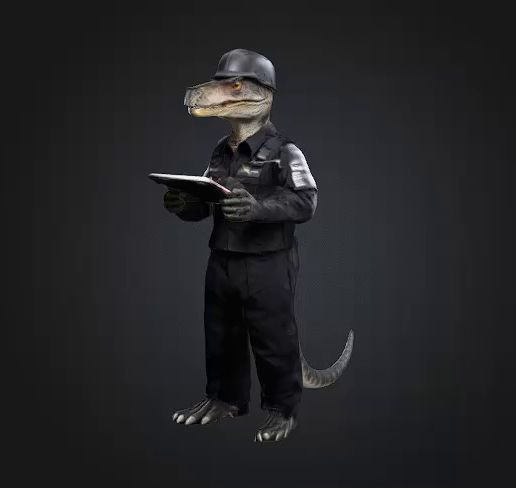 Файл 3D GMA Gator Police Stl Obj Glb for 3D Printer 🚓 ・Модель для ...