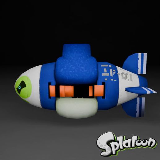 🤏 The Splatoon Smallfry Salmonid in Attack Stance / El Pequeño Salmonid ...