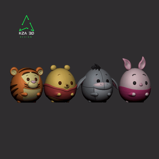 👾 Fat Mini Winnie the Pooh・ STL File for 3D printing・Cults