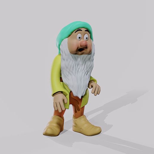 Archivo STL SLEEPY THE DWARF - fan art of Seven Dwarfs | MULTI-PARTS 😪 ...