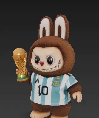 🏈 LABUBU Copa Mundial de Fútbol Argentina FIFA Messi・Archivo STL para ...