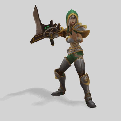 STL file Redeemed Riven League of Legends 3D print model 🎲 ・3D ...