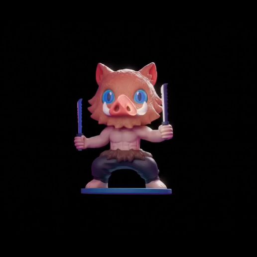 🐉 Inosuke Hashibira Character CHIBI・ STL File for 3D printing・Cults