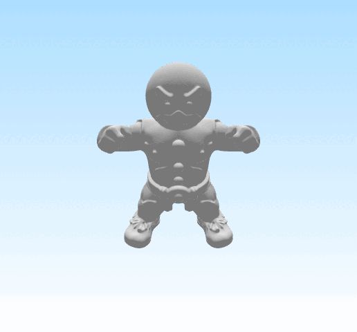 STL file angry christmas gingerbread 😡 ・3D printing idea to download・Cults