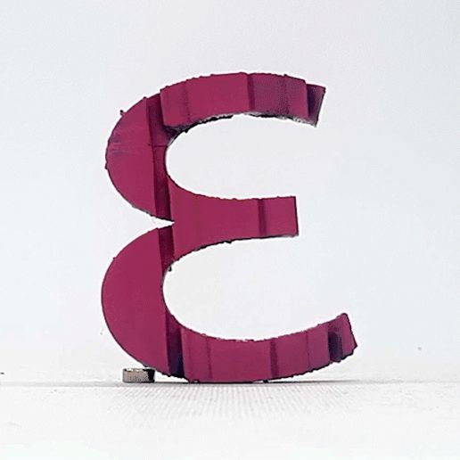 🏛️ Text Flip - Epsilon・Free STL File for ・Cults