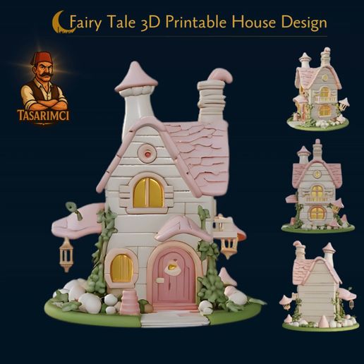 🧚 Fairy Tale 3D Printable House Design・ STL File for 3D printing・Cults