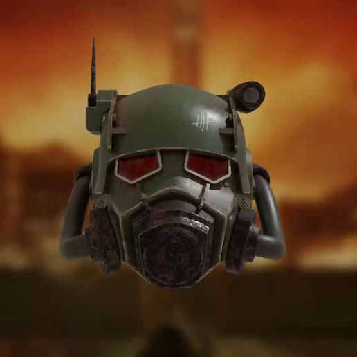 🪖 NCR Ranger Power armor helmet - Fallout・ 3D File for 3D printing・Cults