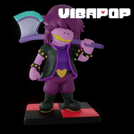 🗺️ Susie Deltarune Dark World ・arquivo Stl Grátis Para ・cults