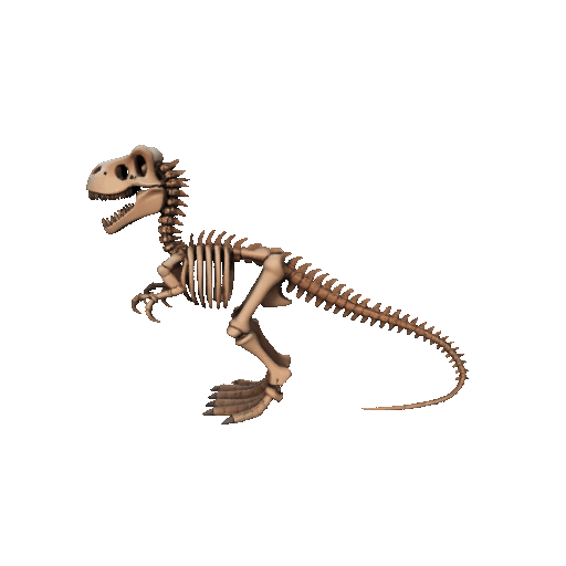 🦖 Cute T-Rex Skeleton STL - Articulated Dinosaur Bones Figure ...