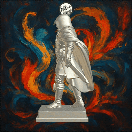 🙈 Hooded Assassin Warrior With Hidden Blade – SoliDRawinGs SG2112・ STL ...