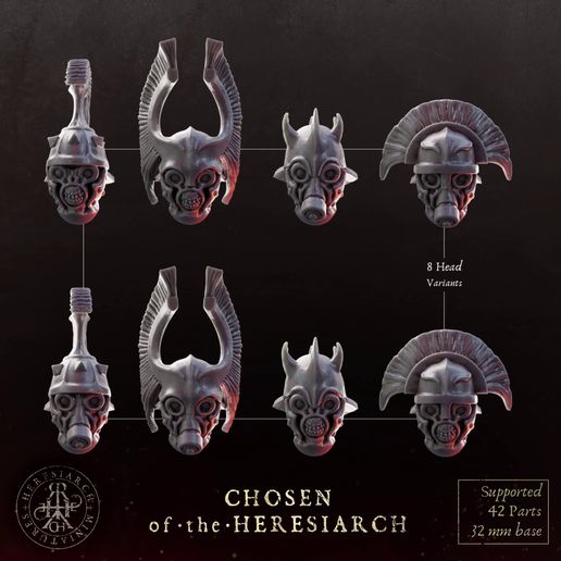 🎲 Chosen of the Heresiarch・ 3D File for 3D printing・Cults