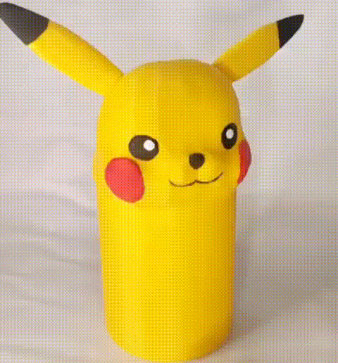 🗑️ Pika Trash Bin・ 3D File for ・Cults