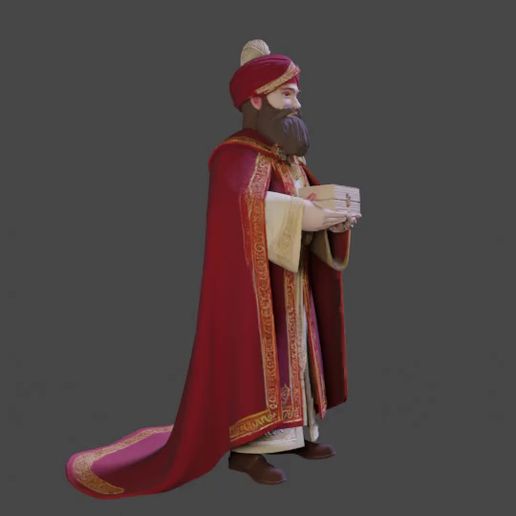 🤴 King Gaspar - Three Kings・ STL File for 3D printing・Cults