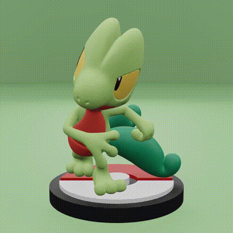 Archivo STL Pokemon No. 252 Treecko 🐉 ・Objeto imprimible en 3D para ...