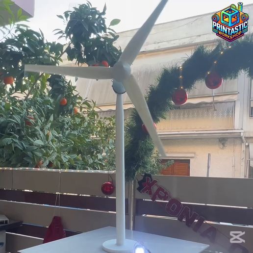 🌬️ Modular Working Wind Turbine – 3D Printable (Split & Full Parts)・ 3D ...