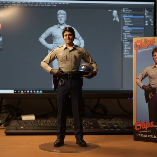 🏍️ Poncharello: The Most Charismatic Officer on the Road! (CHiPs)・ STL ...
