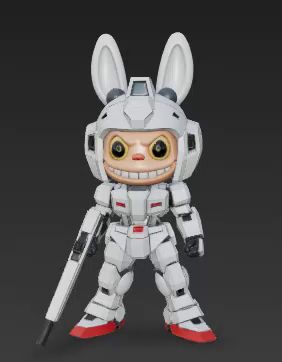 🎲 Labubu-Gundam・ STL File for 3D printing・Cults