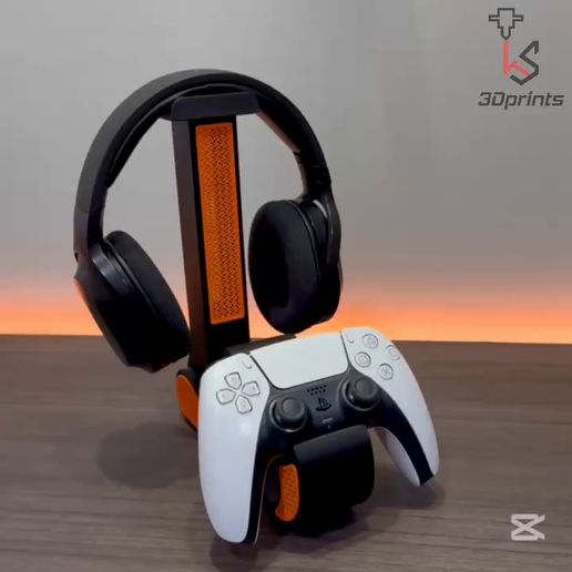 🎮 Universal Headset and Controller Stand・ 3D File for 3D printing・Cults