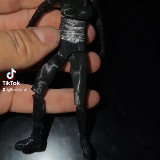 Impressão 3D de Wednesday Addams (Jenna Ortega ) - Cat suit version ...