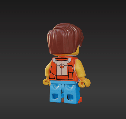 🧱 Blocky Cartoon Mini Figure – Oversized Head & Classic Brick Form・ STL ...