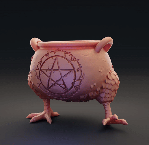 🚶 Walking Cauldrons with chicken Legs - empty - 10 Models in various ...