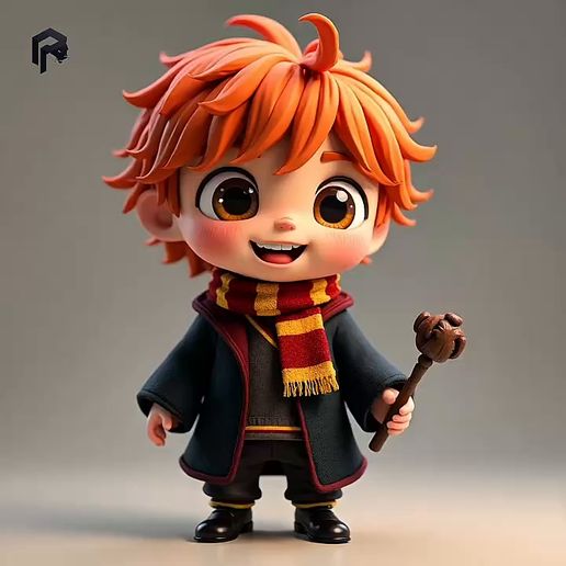 🪄 Ron Weasley Chibi - HARRY POTTER・ STL File for 3D printing・Cults