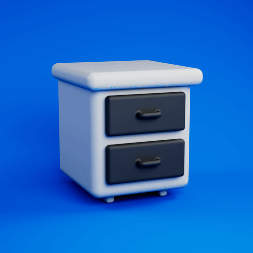 🪑 Chunky Storage Drawer | Cartoon Style Organizer・ STL File for 3D ...