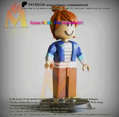 🥓 Bacon Girl-Roblox- FanArt- Game Model Collection・ STL File for 3D ...