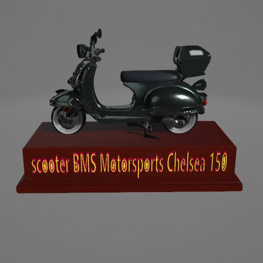 🛴 scooter BMS Motorsports Chelsea 150 (MOTORCYCLE COLLECTION)・ STL File ...