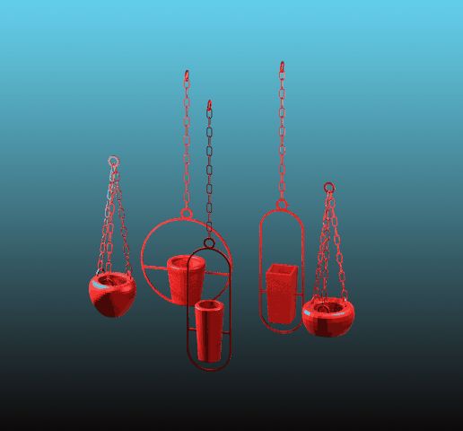 🪴 Hanging Pots・ STL File for 3D printing・Cults