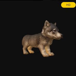 🐺 Adorable Dire Wolf Pup – Realistic Fantasy 3D Print Model・ STL File ...