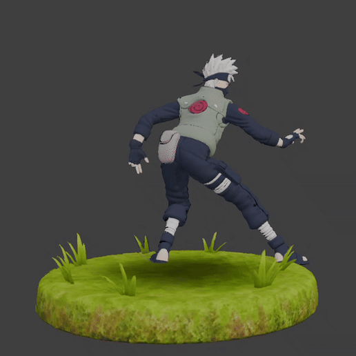 🥷 Kakashi Hatake - Battle Ready Pose with Sharingan active - Ready to ...
