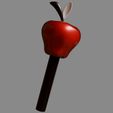 🏨 HAZBIN HOTEL LUCIFER APPLE collapsible cane・ STL File for 3D printing ...