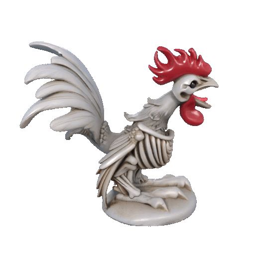 💀 Skeleton Rooster 3D Model - Halloween Decoration・ STL File for 3D ...