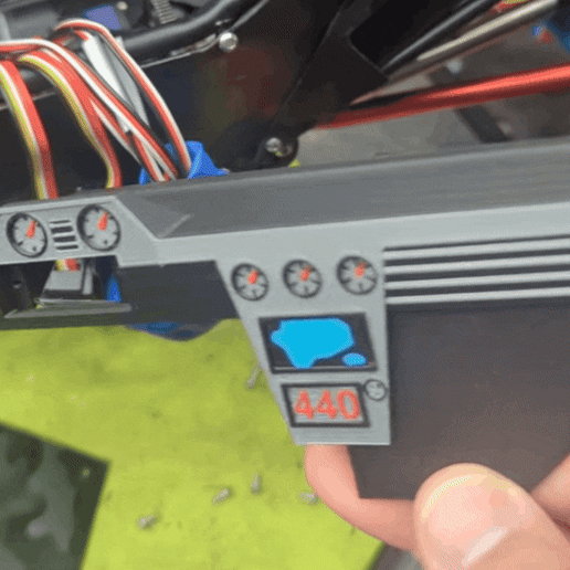 💨 Scale Dashboard & Shifter for RC 1/6 & 1/10・ STL File for 3D printing ...