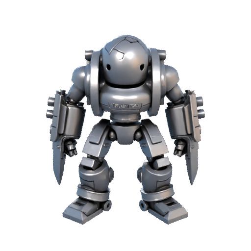 🤖 Powerful and Armored: Heavy Mech Robot Figure 3D Model (Poseable ...