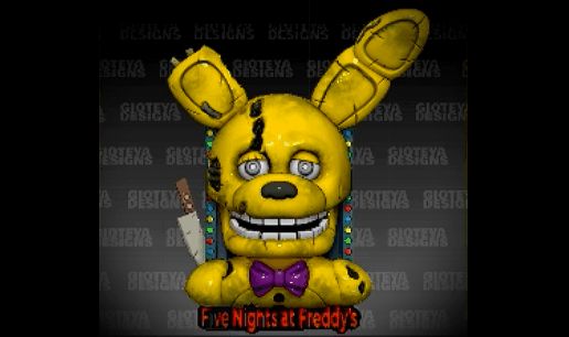 🎃 FNAF FiVE NIGHTS AT FREDDY'S FNAF Springtrap The Yellow Bunny William ...