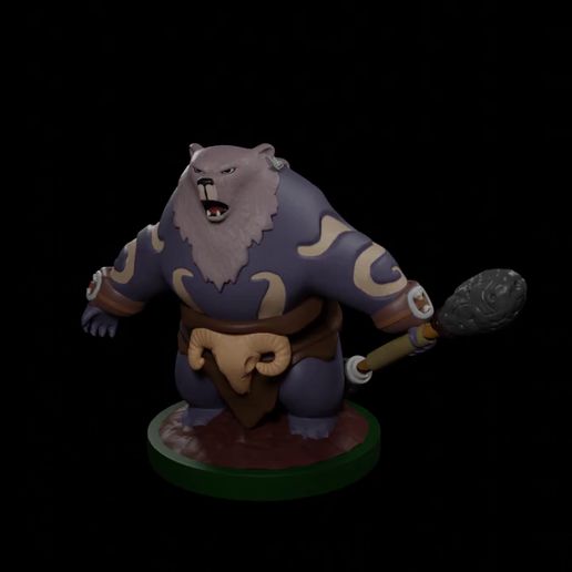 🎮 Armello - Brun Boardgame Figurine・ STL File for 3D printing・Cults