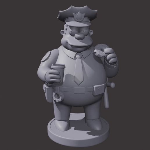 💯 CLANCY WIGGUM - THE SIMPSONS - 3D figure Infinity/Disney style (100 ...