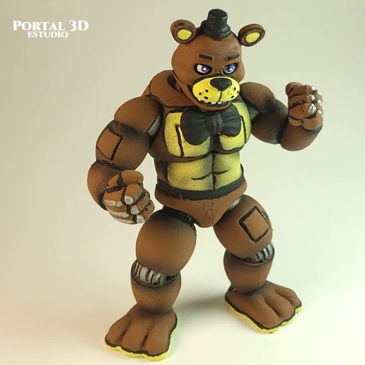 🧁 Muscle Freddy・ STL File for 3D printing・Cults