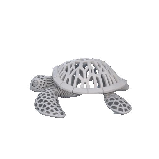🐢 Hollow Sea Turtle – Ornamental Swimming Pose・ STL File for 3D ...