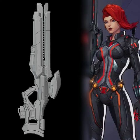 🎭 Black Widow - Rifle - Marvel Rivals Cosplay Prop・ 3D File for 3D ...
