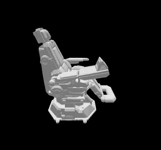 🪑 Sci-Fi Command Chair・ STL File for 3D printing・Cults