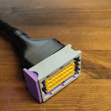 🧷 BACKSHELL / COVER FCI Delphi SICMA 24 pin black connector for ...