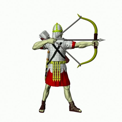 ♏ Roman Archer 1・ STL File for 3D printing・Cults