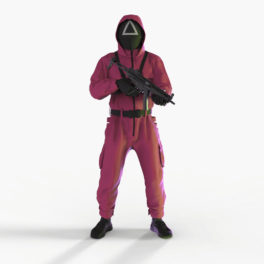 🦑 Squid Game Masked Soldier | Call of Duty Black Ops 6 - 3D Model・ OBJ ...