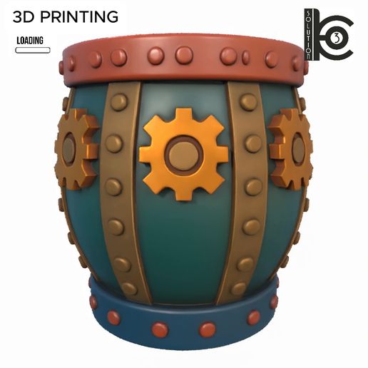 ⚙️ Steampunk Gear Planter - 3D Model for Printing・ STL File for 3D ...