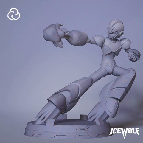🤖 Megaman X - Pose3・ STL File for 3D printing・Cults