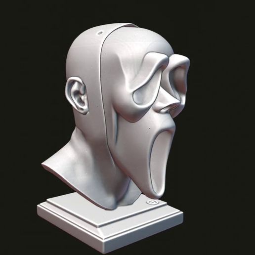 🗿 Stolen Scream Sculpture Bust - 3D STL Printable・ archivo STL para ...