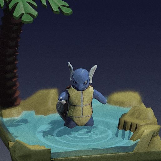 🗝️ WARTORTLE KEYCHAIN・ STL File for 3D printing・Cults